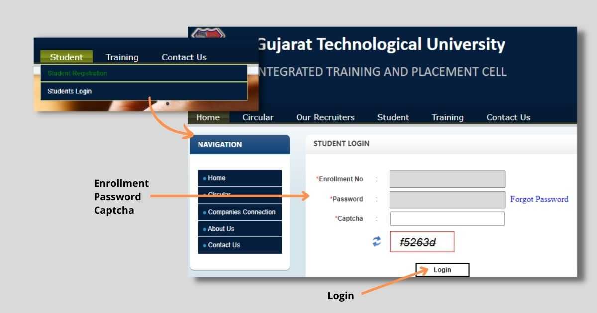 GTU Student Portal 2024 Login, Exam Hall Ticket, Result, & Placement ...